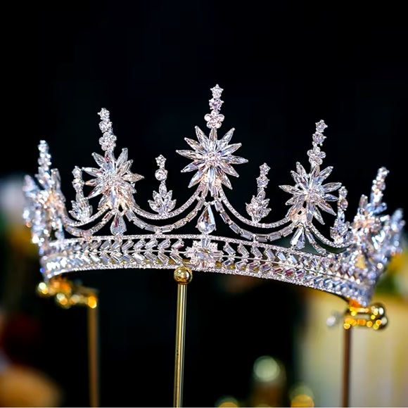 Exclusively Fancy | Hair | New Luxury Rhinestone Wedding Crown Crystal ...